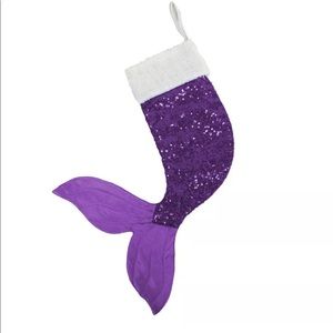 Midwest CBK | Holiday | Sequined Christmas Purple Mermaid Stocking 235 ...